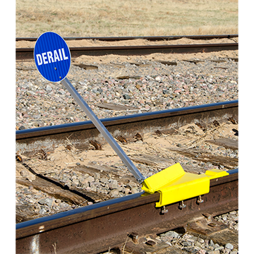 Portable Derail with Sign Left Throw: Derails: Yard Safety: Rail/Yard ...